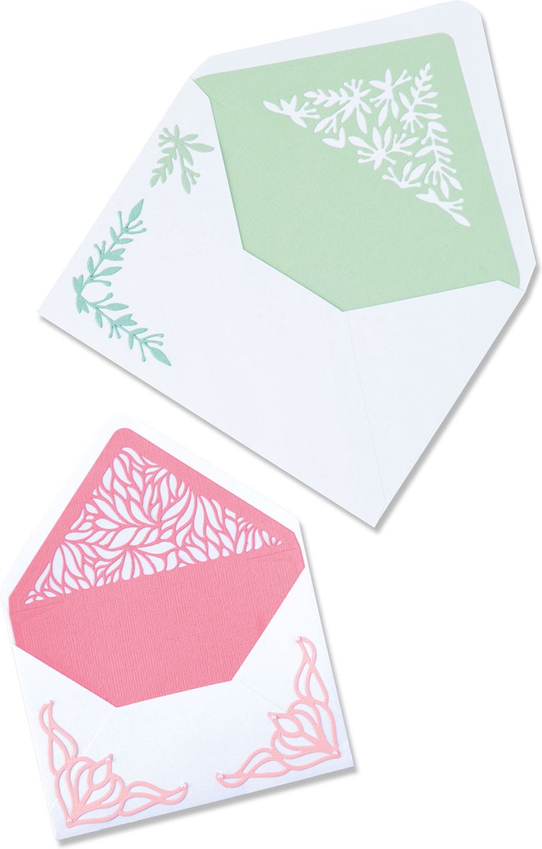 Sizzix Thinlits Snijmal Set - Botonical Envelope Liners - 6 stuks | bol.com