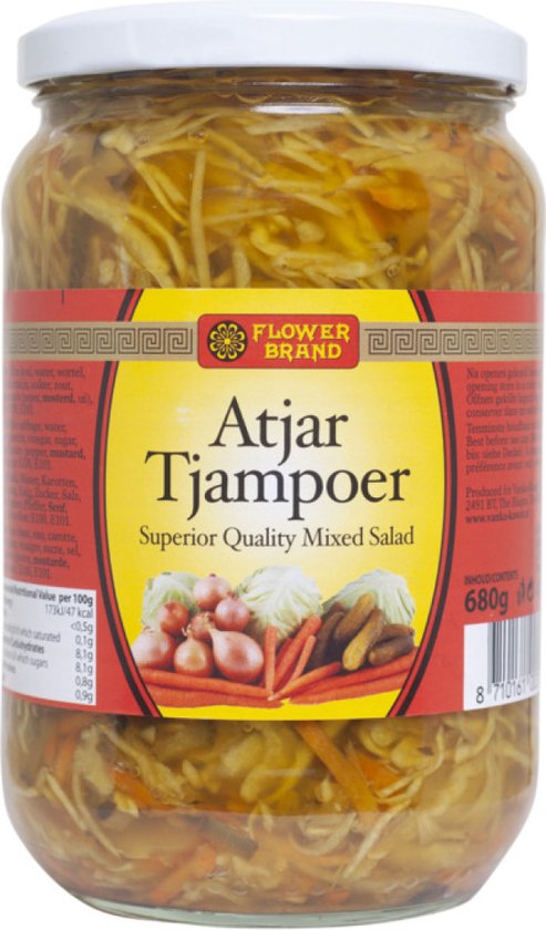 Flower Brand - Atjar Tjampoer - per 4x 680g te bestellen | bol