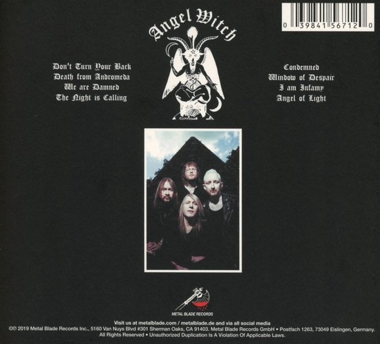 Angel Witch - Angel Of Light (CD), Angel Witch | Muziek | bol