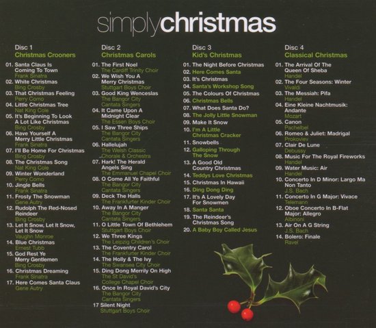 Various Artists - Simply Christmas (4 CD), various artists | CD (album ...