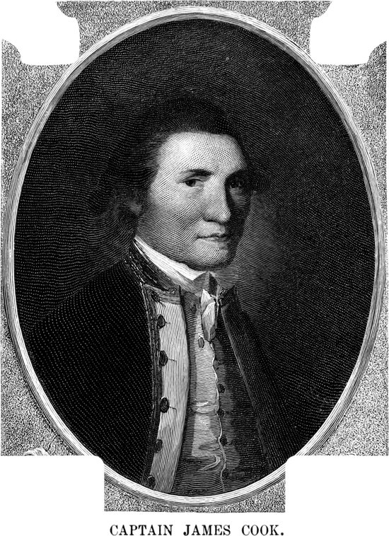 Verwisselbare print voor Fotokoffer - tekening van een James Cook in ...