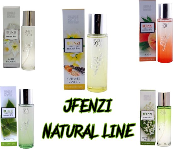 5x JFenzi - Eau de Parfum- Natural line - 5 heerlijke geuren 50ml ...