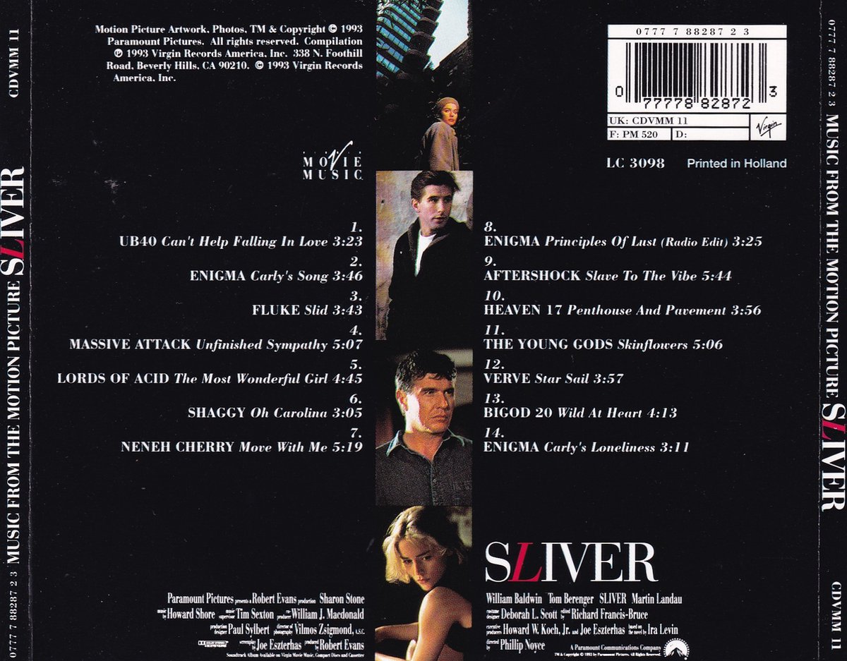 Sliver, Original Soundtrack | CD (album) | Muziek | bol
