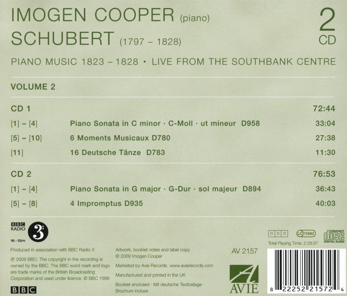 Imogen Cooper - Sonatas Vol 2 (CD), Imogen Cooper | CD (album) | Muziek ...