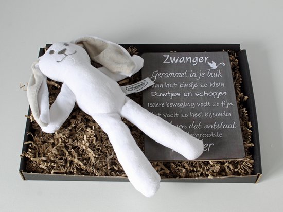 Brievenbus cadeau Kaya wit - cadeau zwangerschap - baby | bol