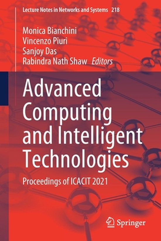 Advanced Computing and Intelligent Technologies | 9789811621635 ...