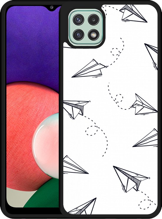 Galaxy A22 5G Hardcase hoesje Paper Planes - Designed by Cazy | bol.com