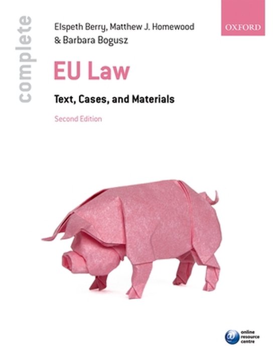 Complete EU Law | 9780198725770 | Elspeth Berry | Boeken | bol.com