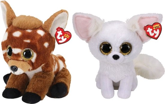 Ty - Knuffel - Beanie Buddy - Buckley Deer & Phoenix Fox | bol.com