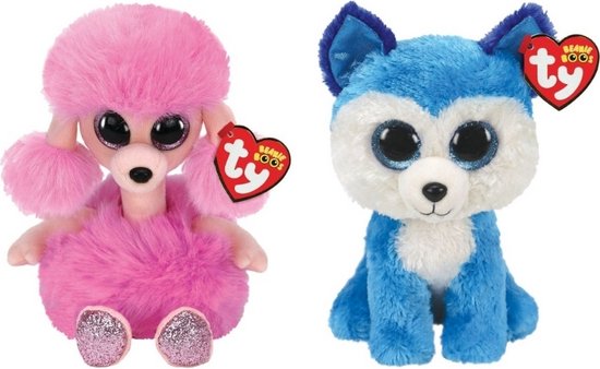Ty - Knuffel - Beanie Boo's - Camilla Poodle & Prince Husky | bol