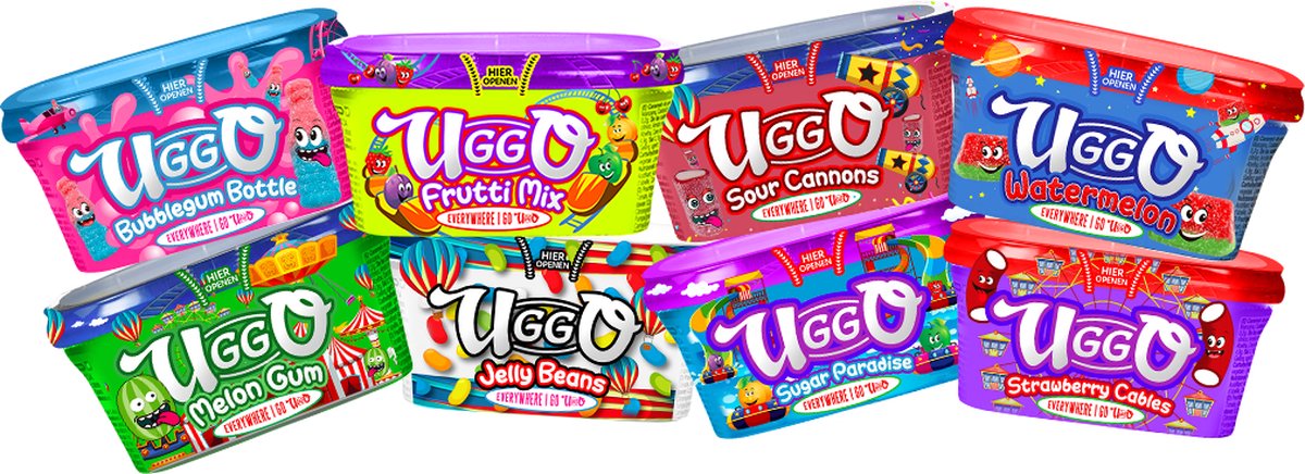 Uggo Candy 12-Pack Mix - Overheelijke Snoep - Mixverpakking | bol.com