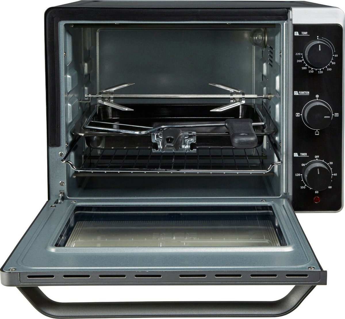 Hanseatic mini-oven 17194935, met groot volume en rotisserie 1600 W ...