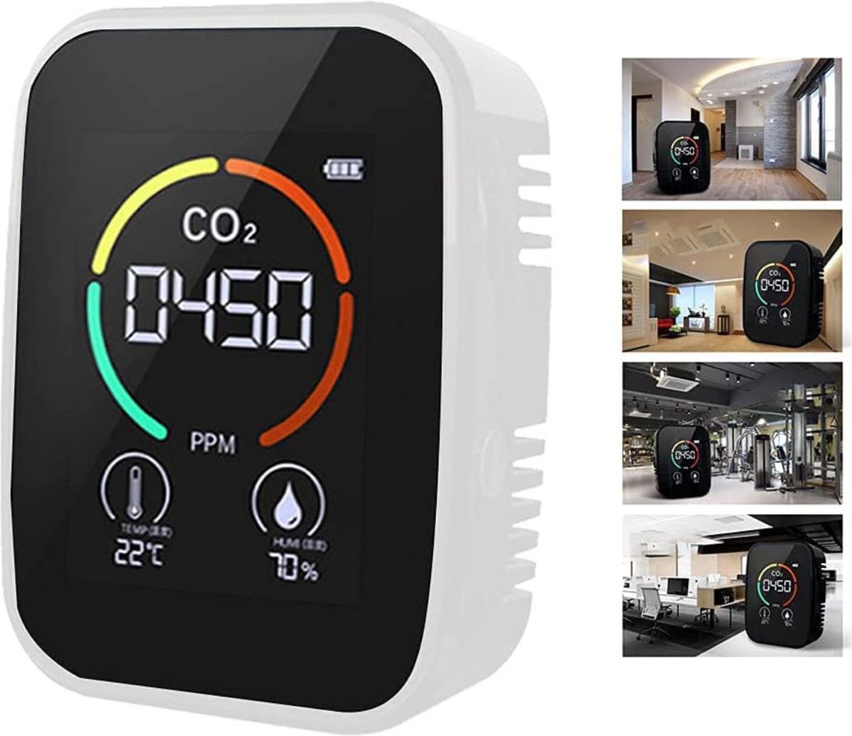 Noiller CO2 meter 3 in 1 - CO2 meter binnen - CO2 meter horeca - CO2 ...