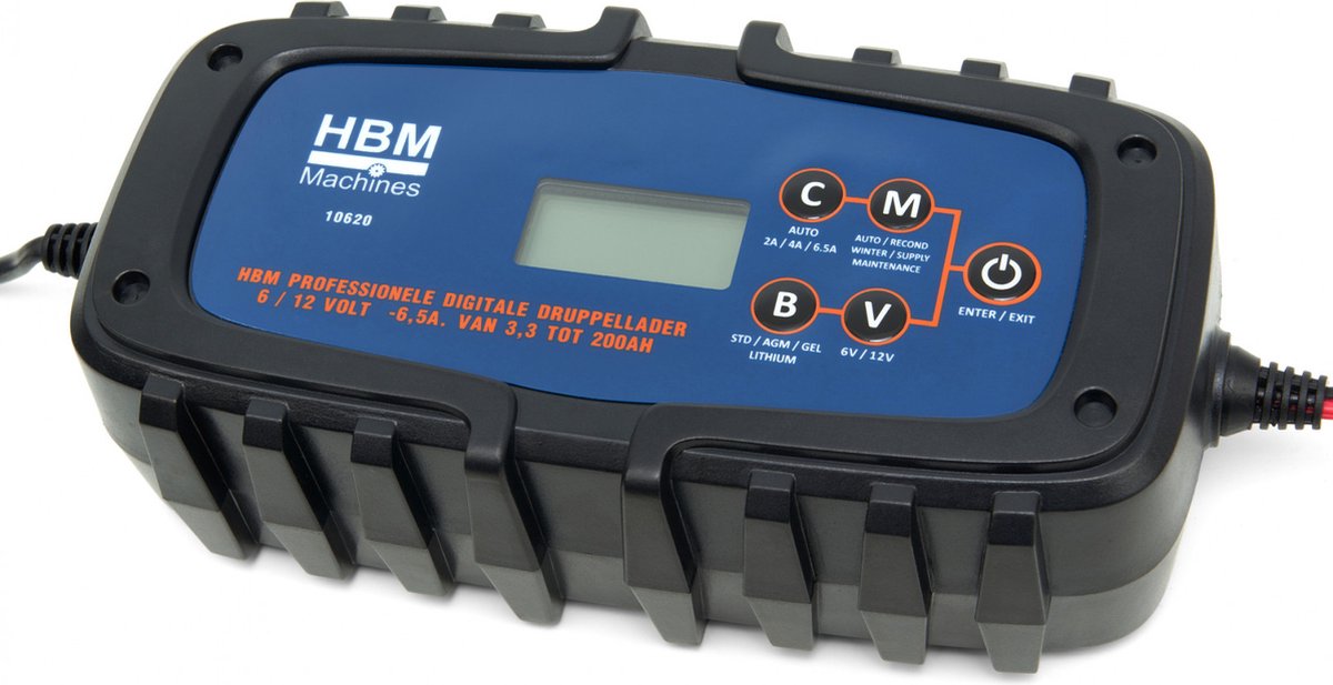 Professionele Digitale Druppellader 6 / 12 Volt – 6,5A. Van 3,3 tot ...