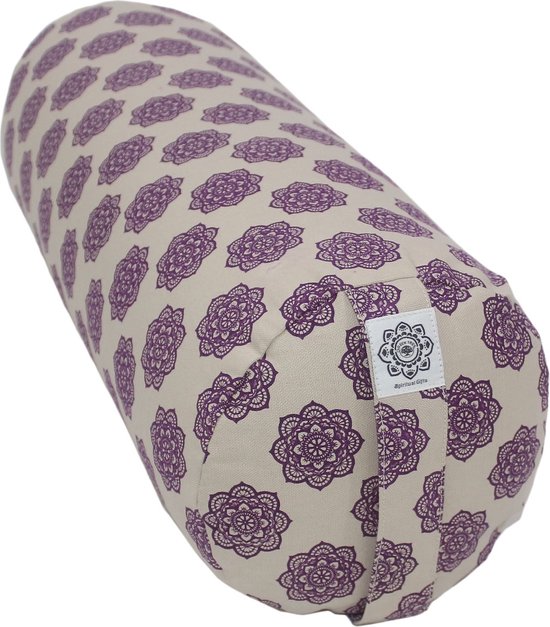 Yoga Bolster 60x20 Print Mandala Paars | bol