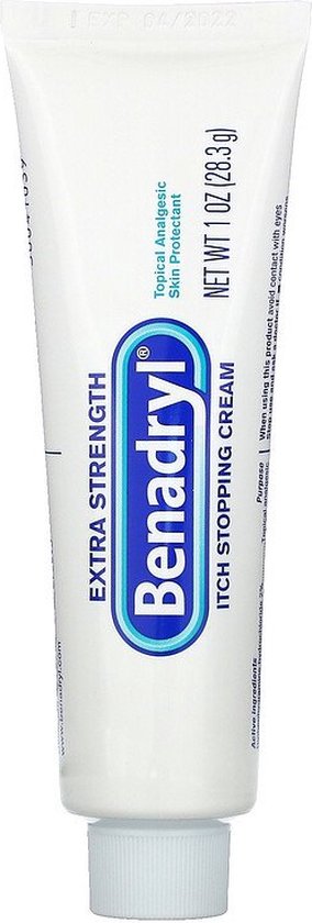 Benadryl, Extra Strength, Itch Stopping Cream - Jeuk crème - Tegen ...