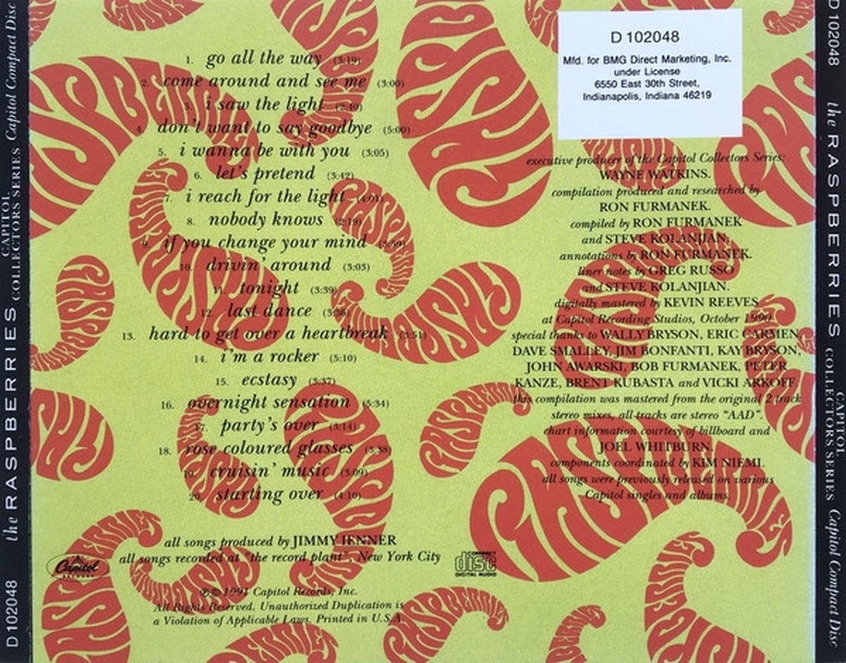 Capitol Collectors Series, The Raspberries | CD (album) | Muziek | bol.com
