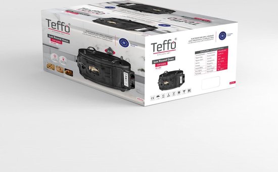 XL Teffo Ronde Elektrische Oven - Vrijstaand - 32L - Zwart | bol