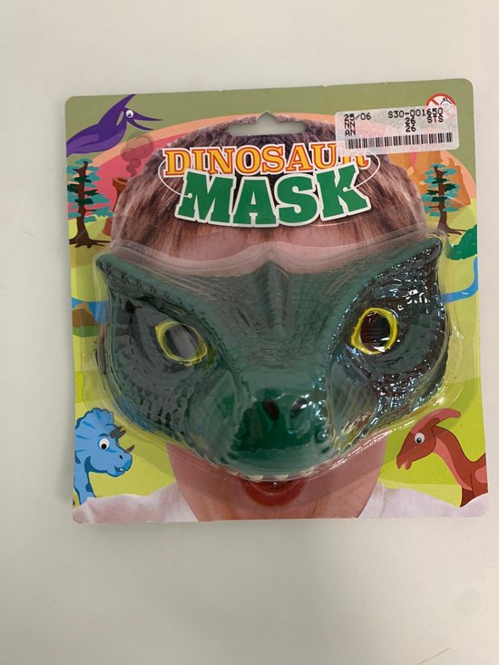 groene dino masker | bol.com
