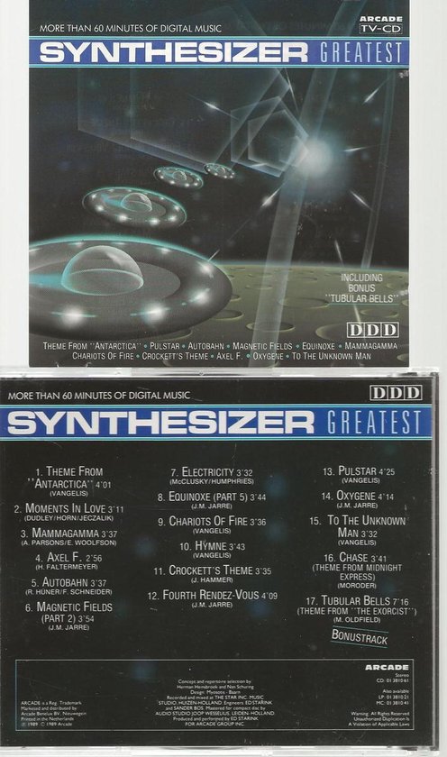 Synthesizer Greatest 1, various artists | Muziek | bol
