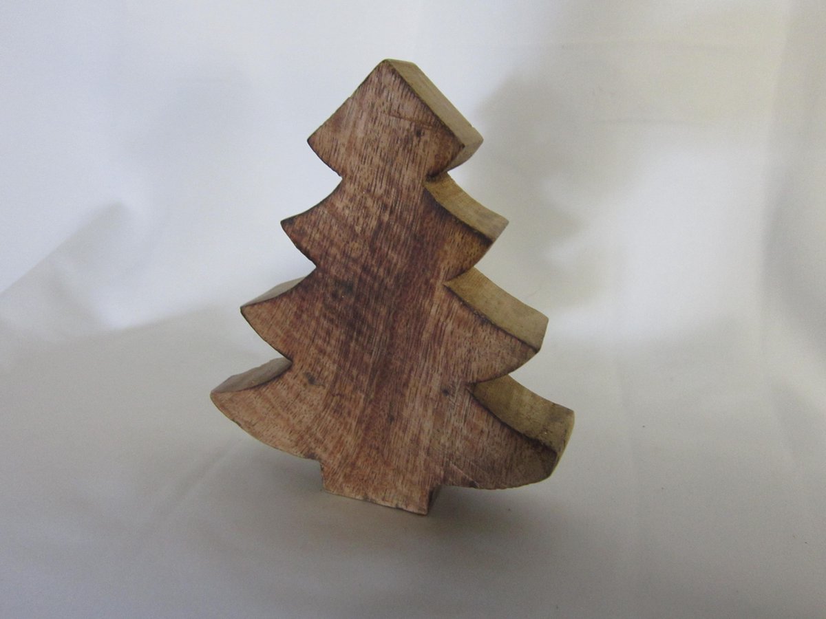 Mica - Mango houten Boom - boompje - kerstboom - massief hout ...