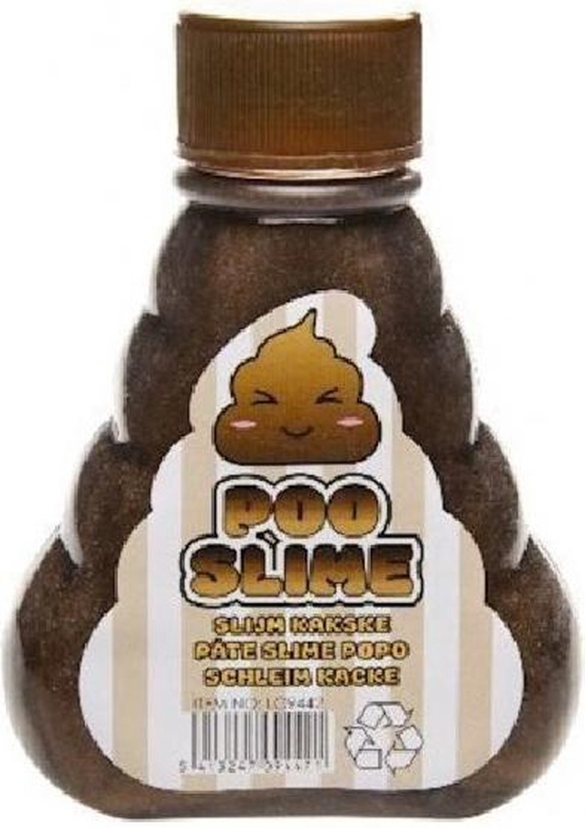 2x POO slime - Poop slijm - glitterslijm - bruin stevig poopsie slime ...