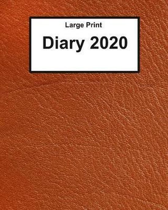 Large Print Diary 2020 | 9781700759184 | Montpelier Publishing | Boeken ...