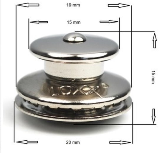 5x Loxx knop---Let op! Deze zijn geheel van Roestvrij staal... | bol.com