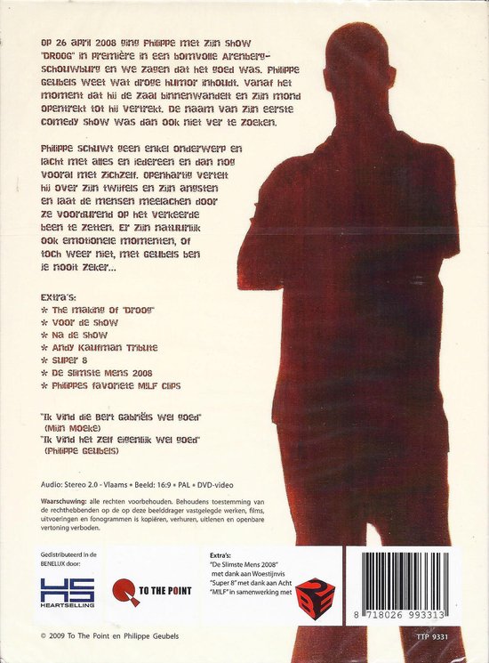 Philippe Geubels - Philippe Geubels - Droog (DVD) (Dvd), Geubels | Dvd ...