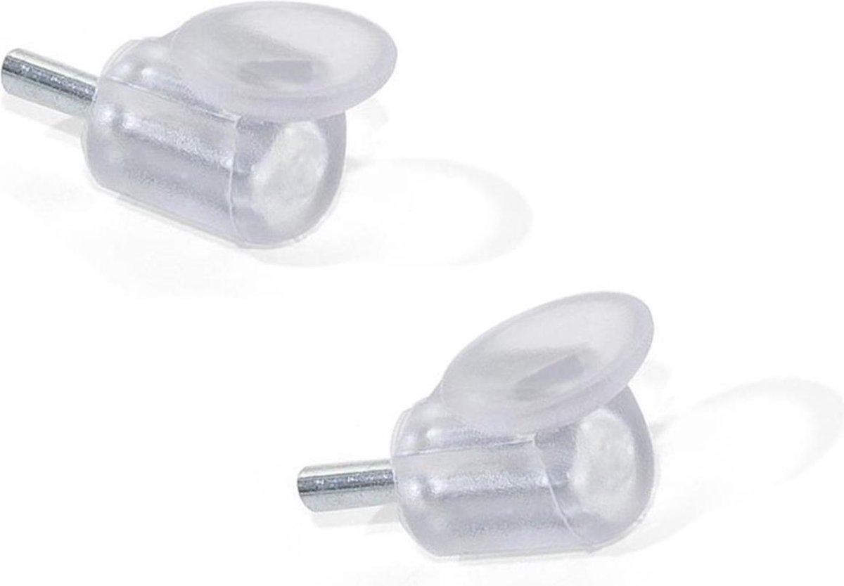 I-Fix glasplaatdrager | metaal | stift 5 mm | tranparante siliconen ...