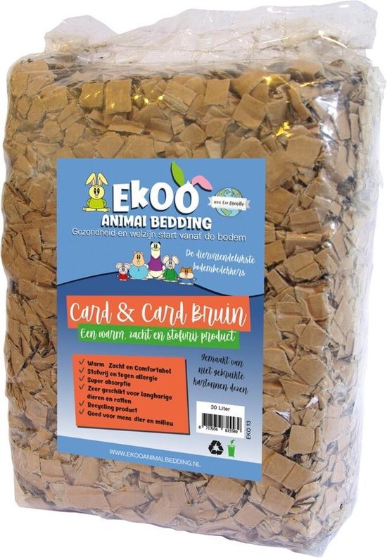 Ekoo Bedding Card N Card Bruin Inhoud - 30 Liter | bol.com