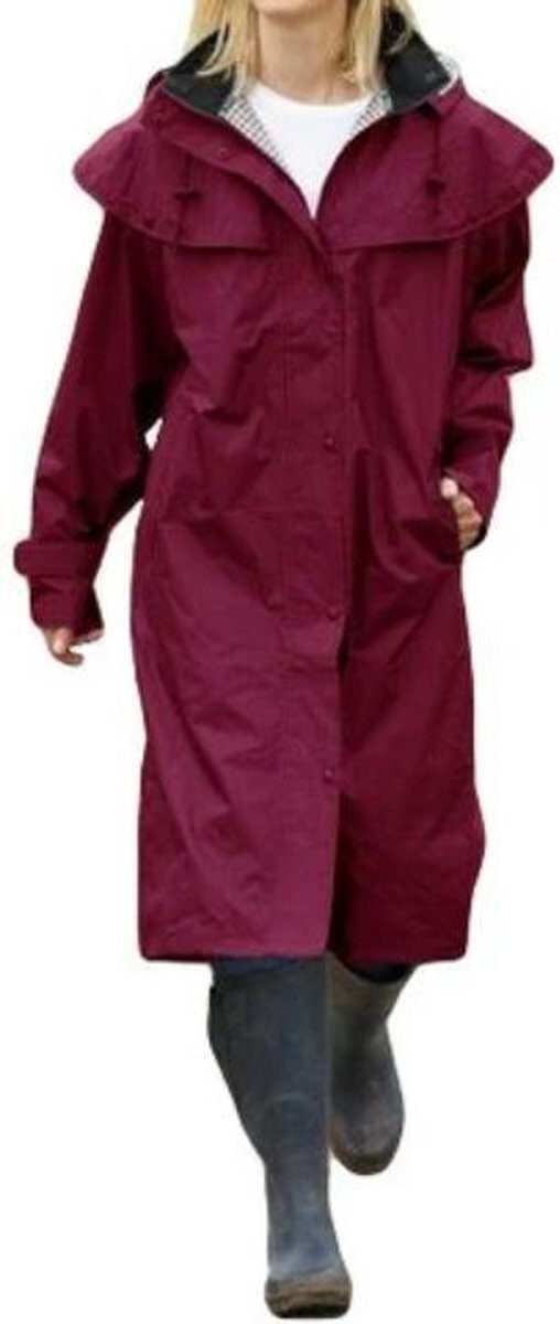 Rode Regenjas - Lange regenjas - Dames Regenjas - Maat XL | bol.com