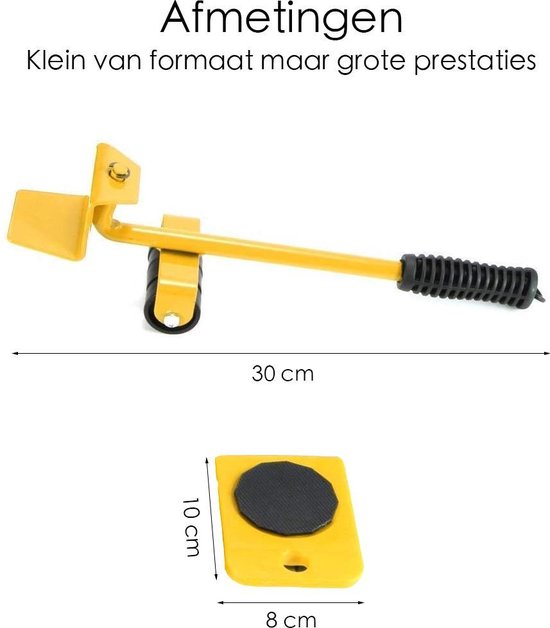 Meubellift - Meubellifter 5-delig - Meubeltransporter 4 stuks - 150kg ...