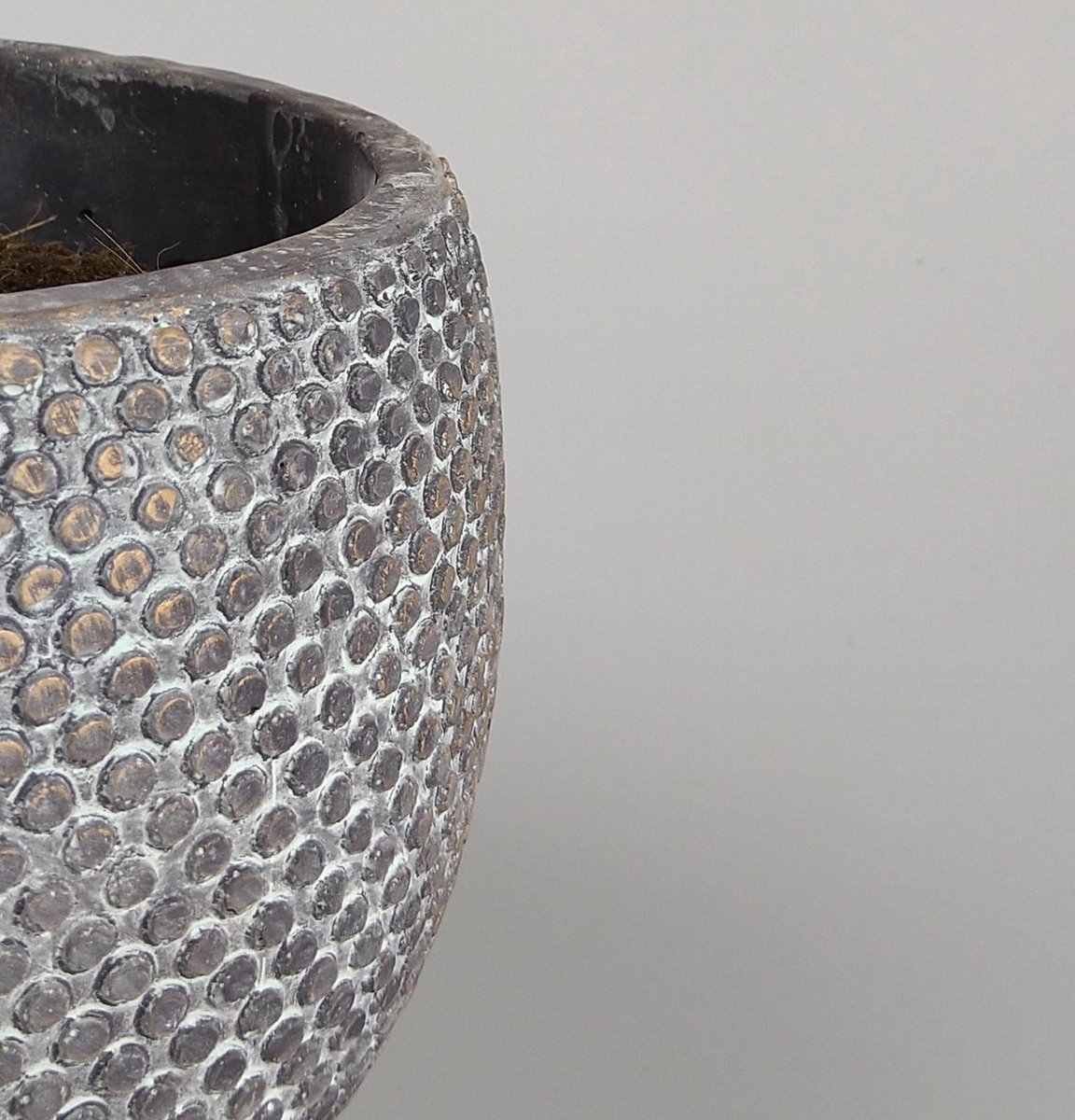 Hoge pot fay blue gold bloempot binnen 19 cm | bol.com