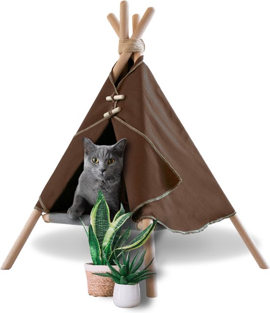Katten Tipi tent met hangmat – Kattenmand - Hondenmand - Katten en ...