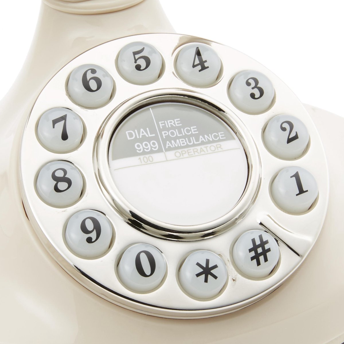 GPO 1922 PEARL Elegante Retro vaste telefoon - met druktoetsen | bol.com