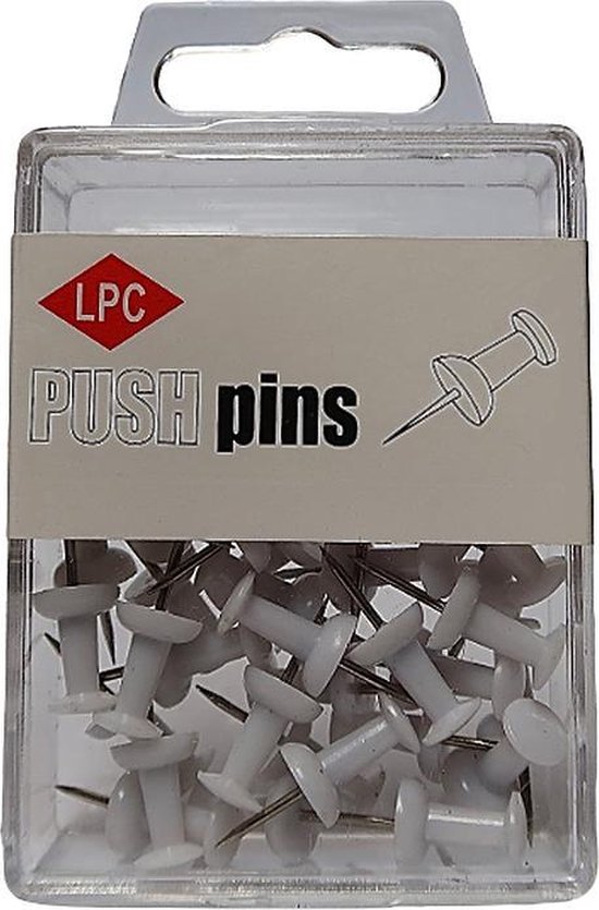 Push pins LPC 40stuks wit | bol