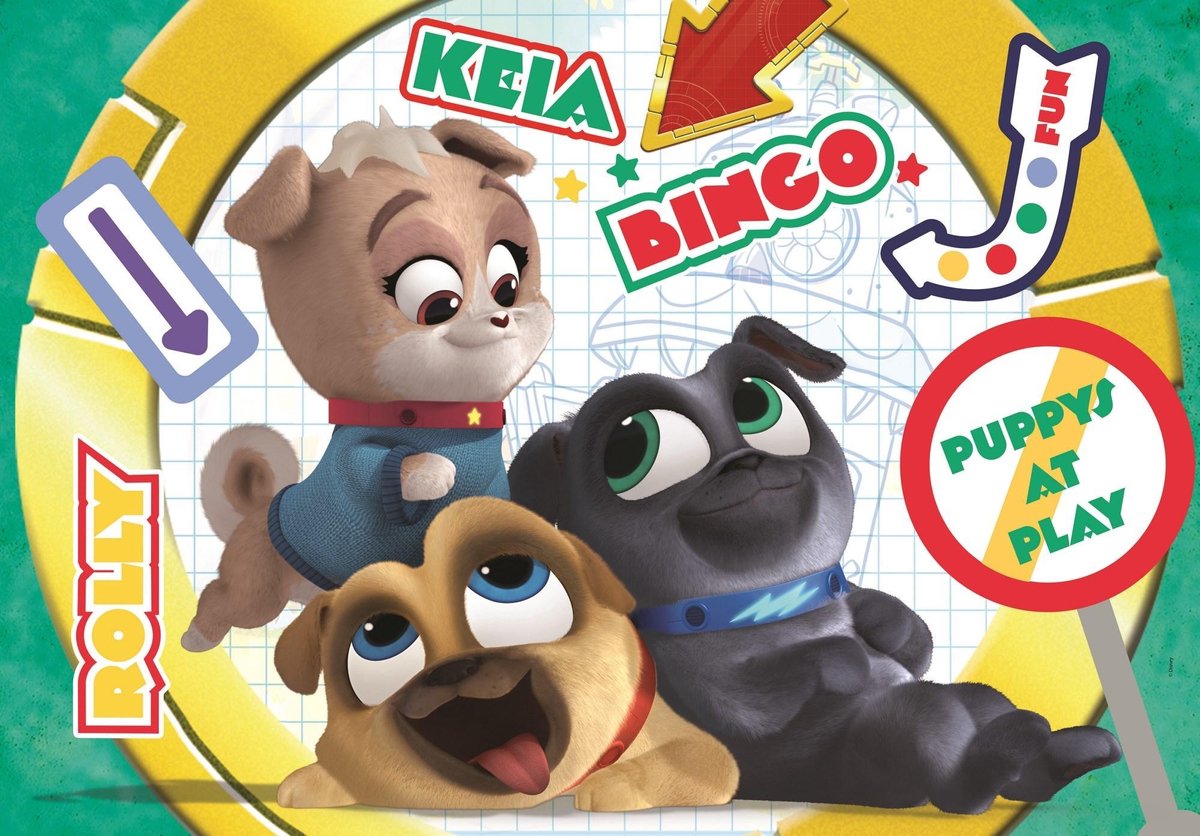 Kids-n-fun | Kleurplaat Puppy Dog Pals bingo rolly arf