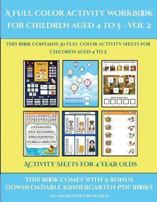 Activity Sheets For 4 Year Olds Activity Sheets For 4 Year Olds A
