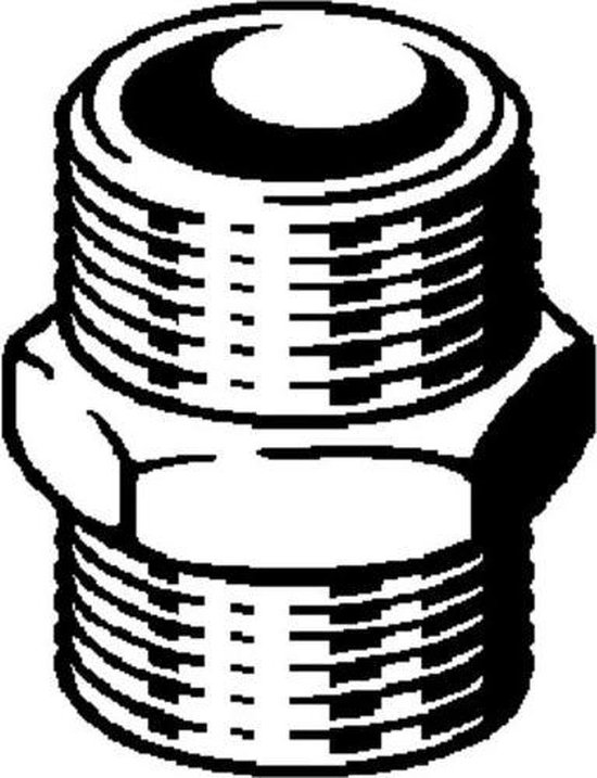 Viega dubbele nippel met zeskant 3 4 brons | bol