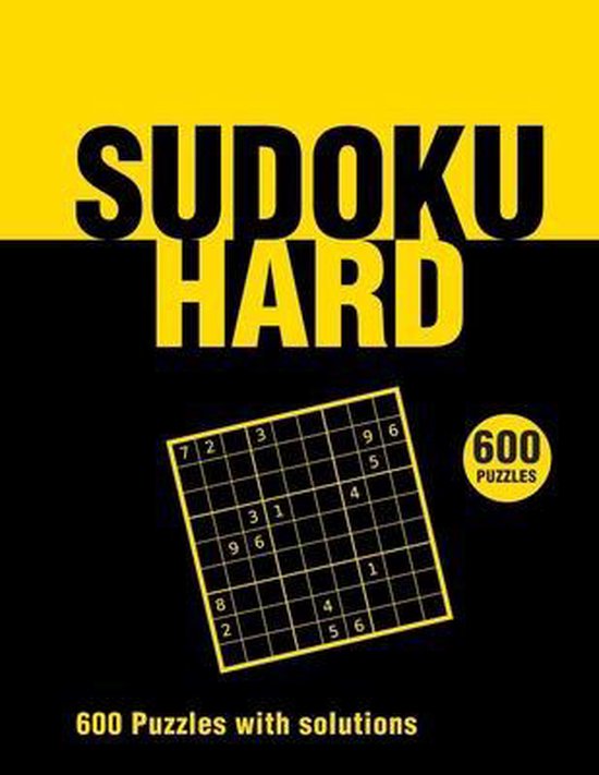 Sudoku Hard 600 Puzzles with solutions, Usama'S Publishing ...