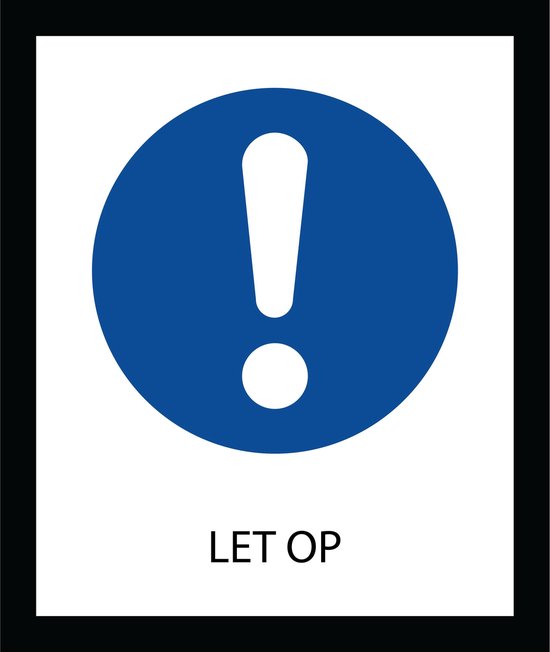 Bord ISO7010 Geboden Let Op 20 x 24 cm | bol