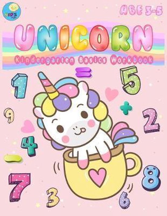 Preschool and Kindergarten Math Activity Workbook- Unicorn Kindergarten ...