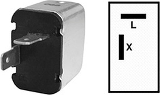 TCP - Mechanisch / Thermisch knipperlicht relais 12V 21W X2 + 5W (MAX ...