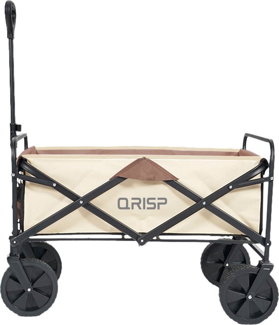 Qrisp Bolderkar opvouwbaar - Degelijk frame - Draaibare wielen - All ...