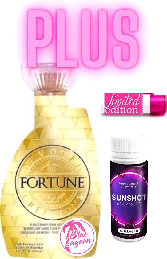 Fortune 400 ml plus Sunshot en Lippenbalsem exclusief bij Zonnestudio ...