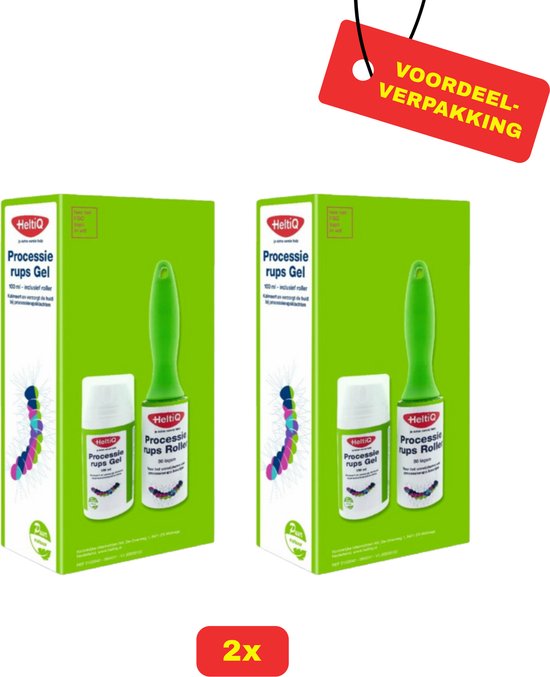2X HeltiQ Processie rups Gel + Roller! - 2x Processie rups gel & 2x ...