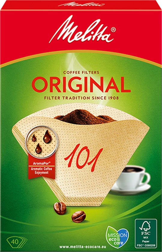 Melitta Original Coffee Filters 101 brown - 9 doosjes van 40 filters ...
