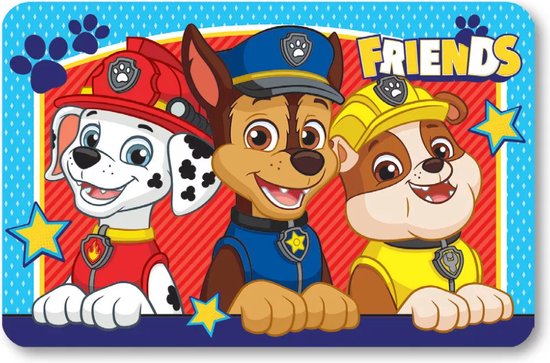 Paw Patrol - Placemat - Friends - 43x28cm - Blauw (PER 2stuks) | bol
