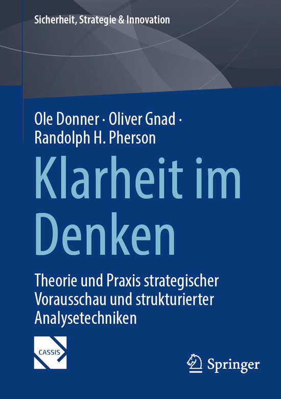 Sicherheit, Strategie & Innovation- Klarheit im Denken, Ole Donner | 9783031621161 |... | bol